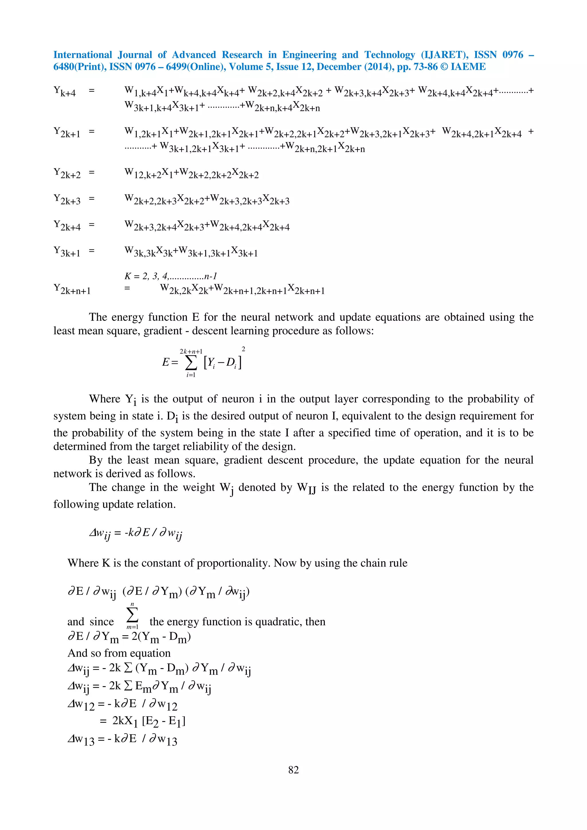 Neural Network For The Reliability Analysis Of A Series Parallel System Subjected To Finite