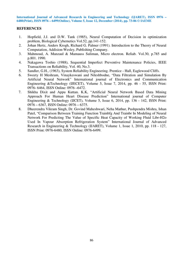 Neural Network For The Reliability Analysis Of A Series Parallel System Subjected To Finite