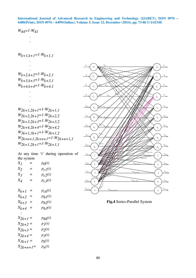 Neural Network For The Reliability Analysis Of A Series Parallel System Subjected To Finite
