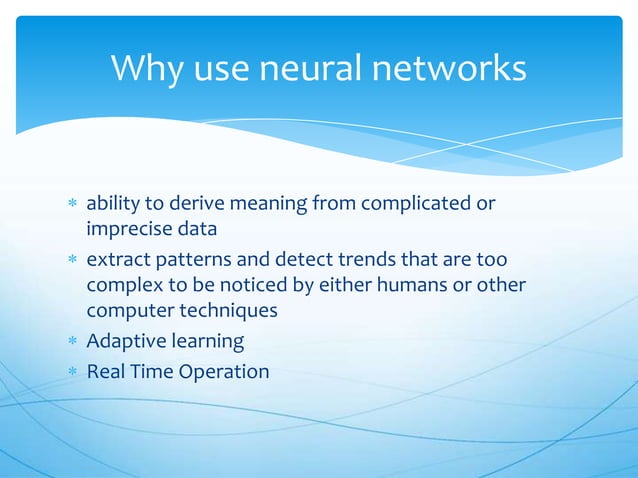 Neural network & its applications | PPTX | Internet | Computing