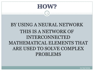 Neural Network Presentation | PPTX