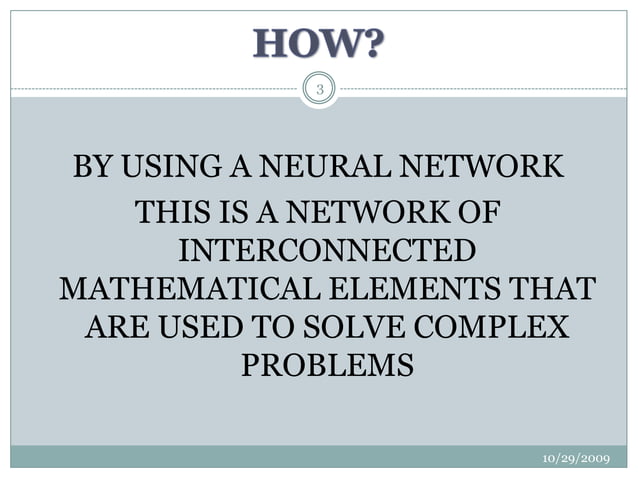 Neural Network Presentation | PPTX