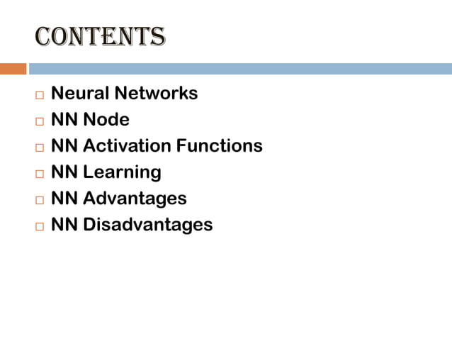Neural Networks Pptx Computer Networking Computing