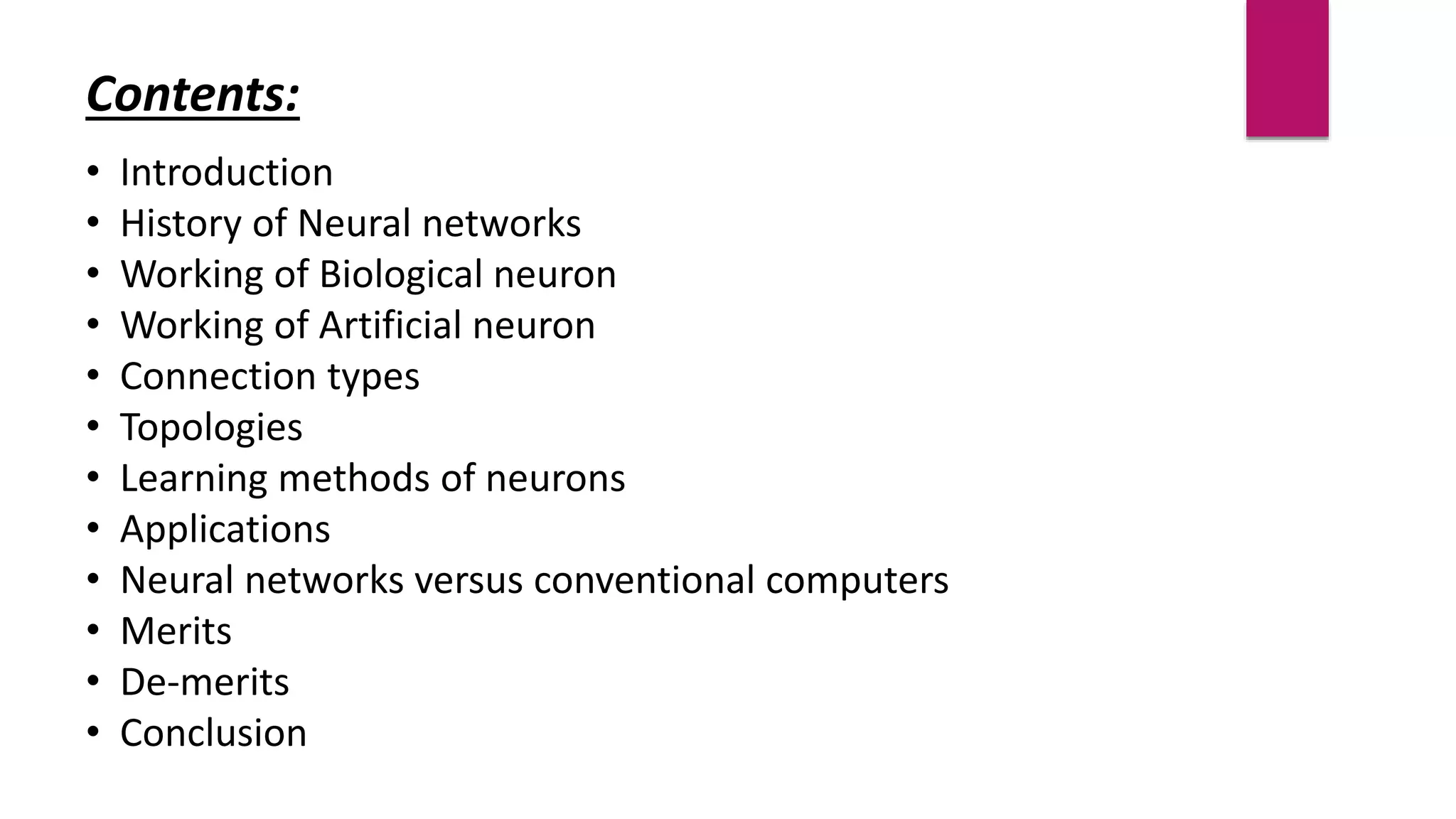 Neural networks | PPTX