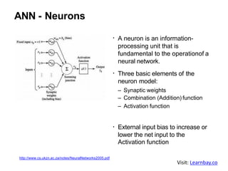 Artificial Neural networks | PPT