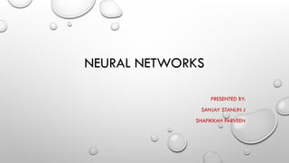 NEURAL NETWORKS bioinformatics biotechnology | PPT