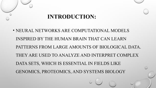 NEURAL NETWORKS bioinformatics biotechnology | PPT