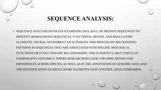 NEURAL NETWORKS bioinformatics biotechnology | PPT