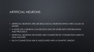 Neural Networks in Artificial intelligence | PPT