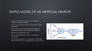Neural Networks in Artificial intelligence | PPT