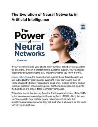 Key Components of Neural Networks in AI Should Know | PDF