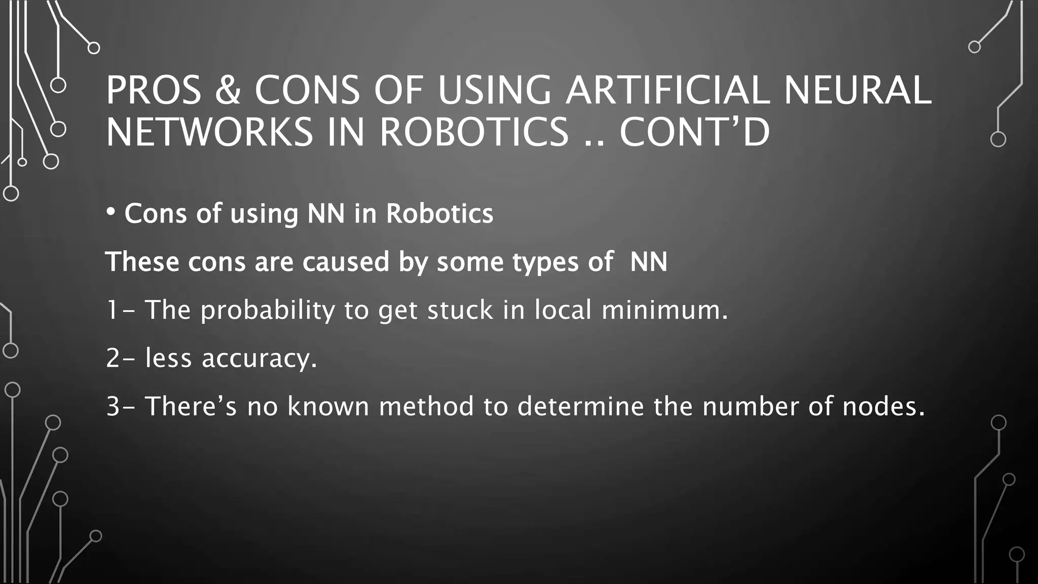 Neural networks in robotics | PPT