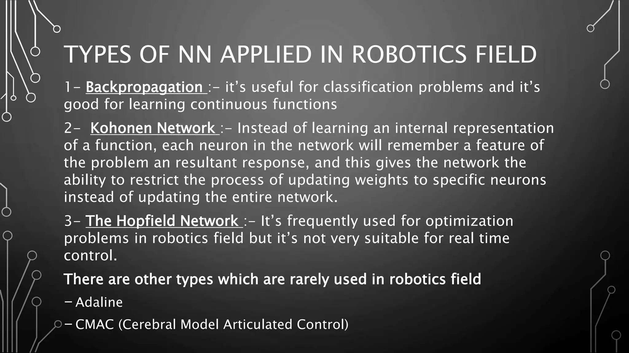 Neural networks in robotics | PPT