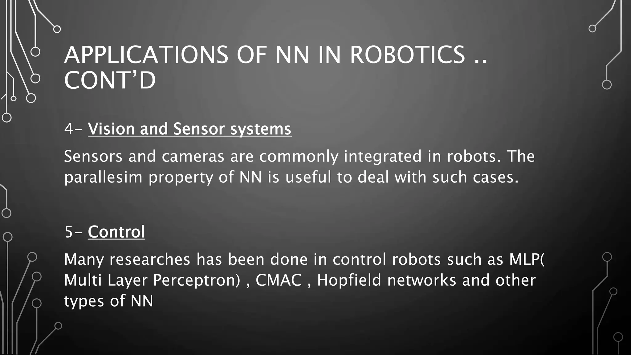 Neural networks in robotics | PPT