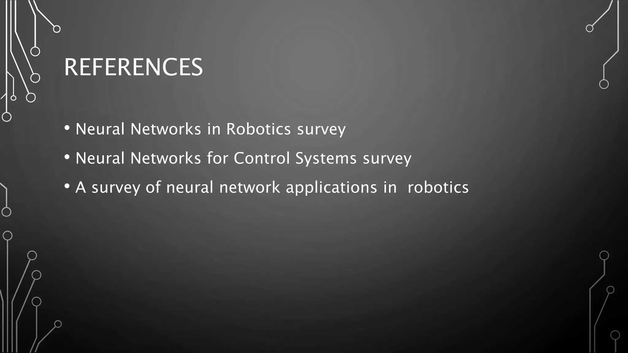 Neural networks in robotics | PPT