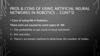 Neural networks in robotics | PPT