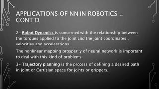 Neural networks in robotics | PPT