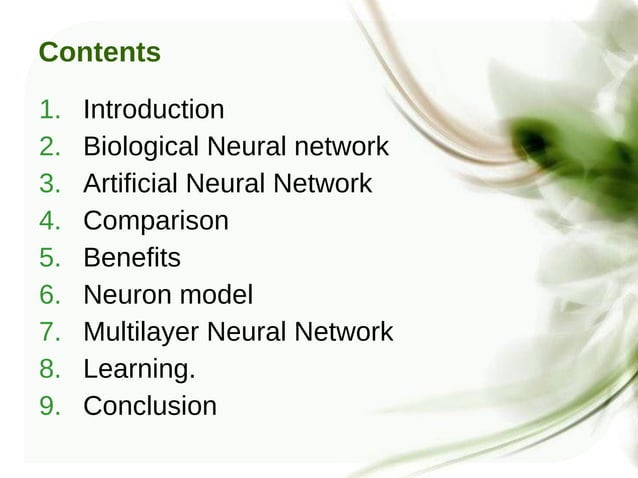 Neural networks introduction | PPT