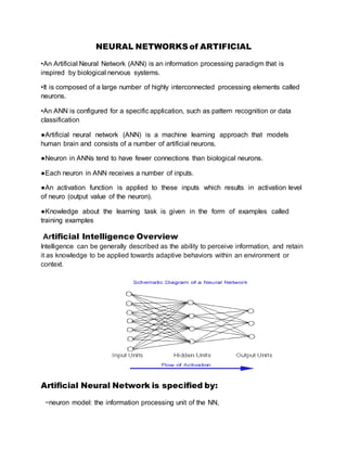 Neural networks of artificial intelligence | PDF