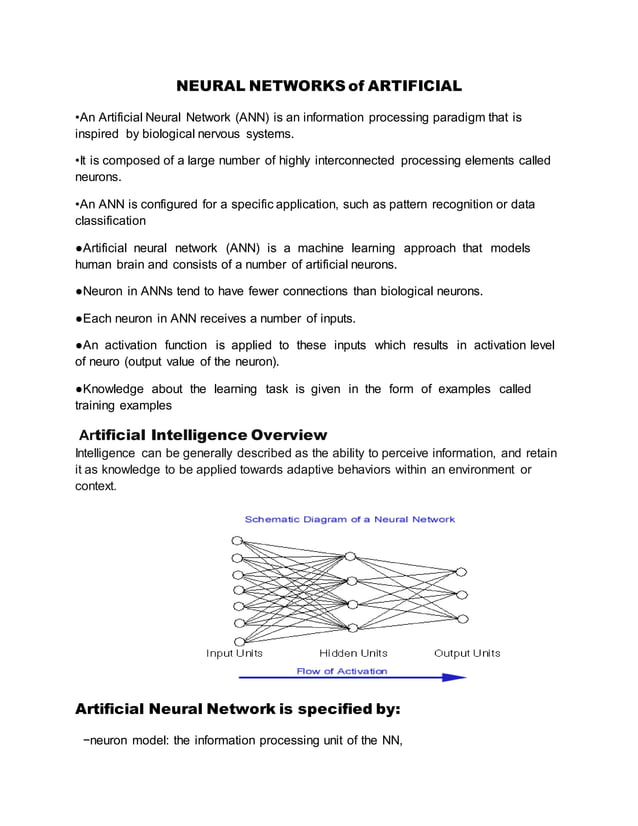 Neural networks of artificial intelligence | PDF