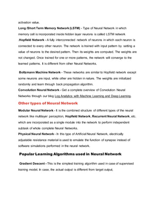 Neural networks of artificial intelligence | PDF