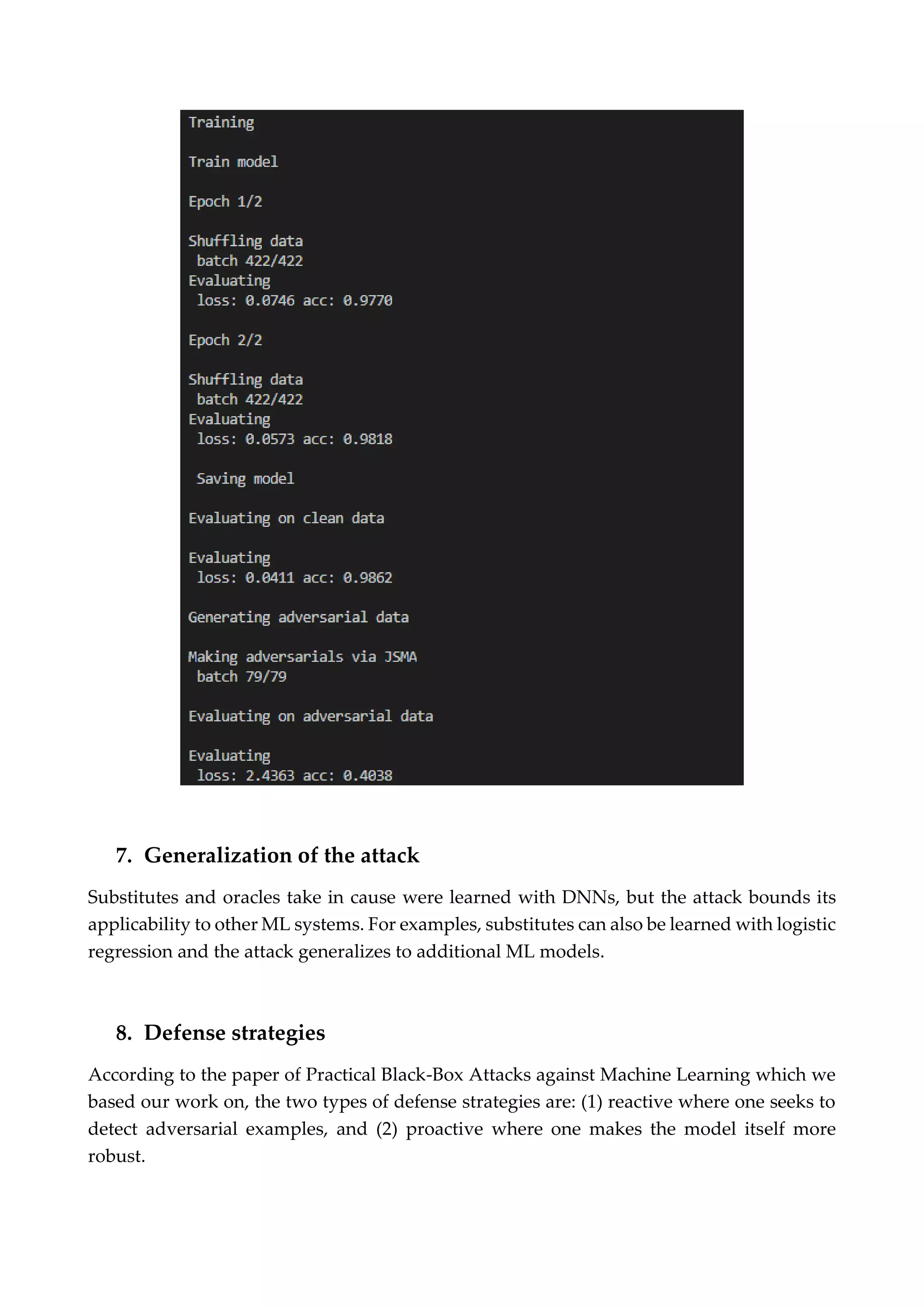 Black-Box attacks against Neural Networks - technical project report | PDF