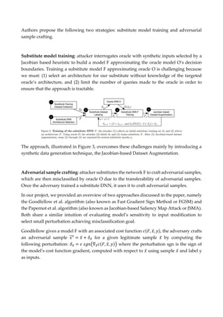 Black-Box attacks against Neural Networks - technical project report | PDF