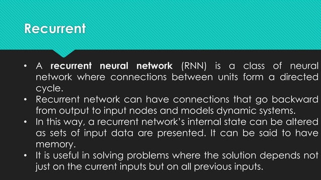 Neural network techniques | PPT