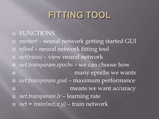 # Neural network toolbox | PPTX | Artificial Intelligence | Technology & Computing