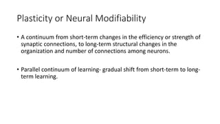 Neural plasticity | PPTX