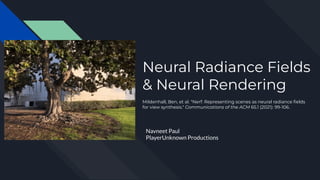 Neural Radiance Fields & Neural Rendering.pdf