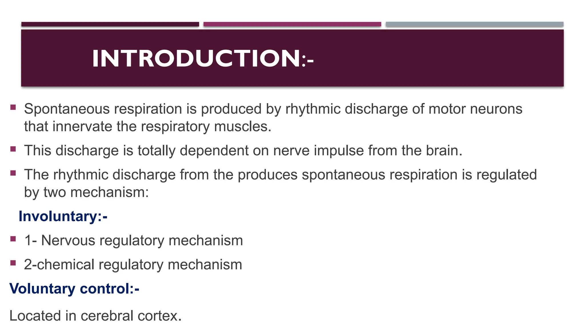 Neural regulation of respiration.pptx by shibra razi | PPTX