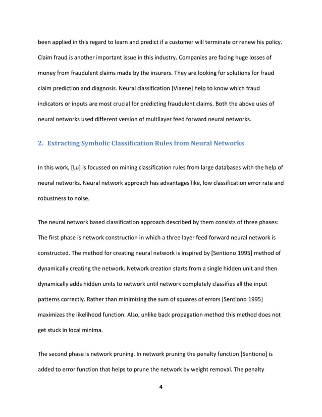 Neural Network Classification and its Applications in Insurance Industry | PDF