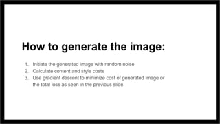 Neural style transfer | PPTX