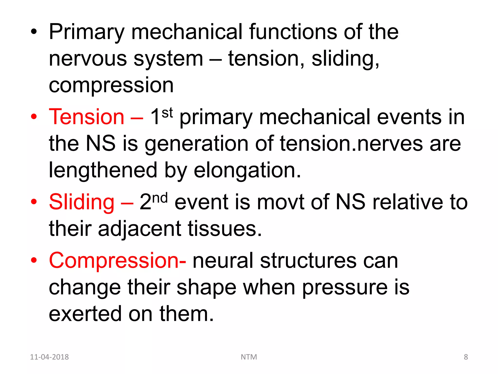 Neural tissue mobilization | PPTX