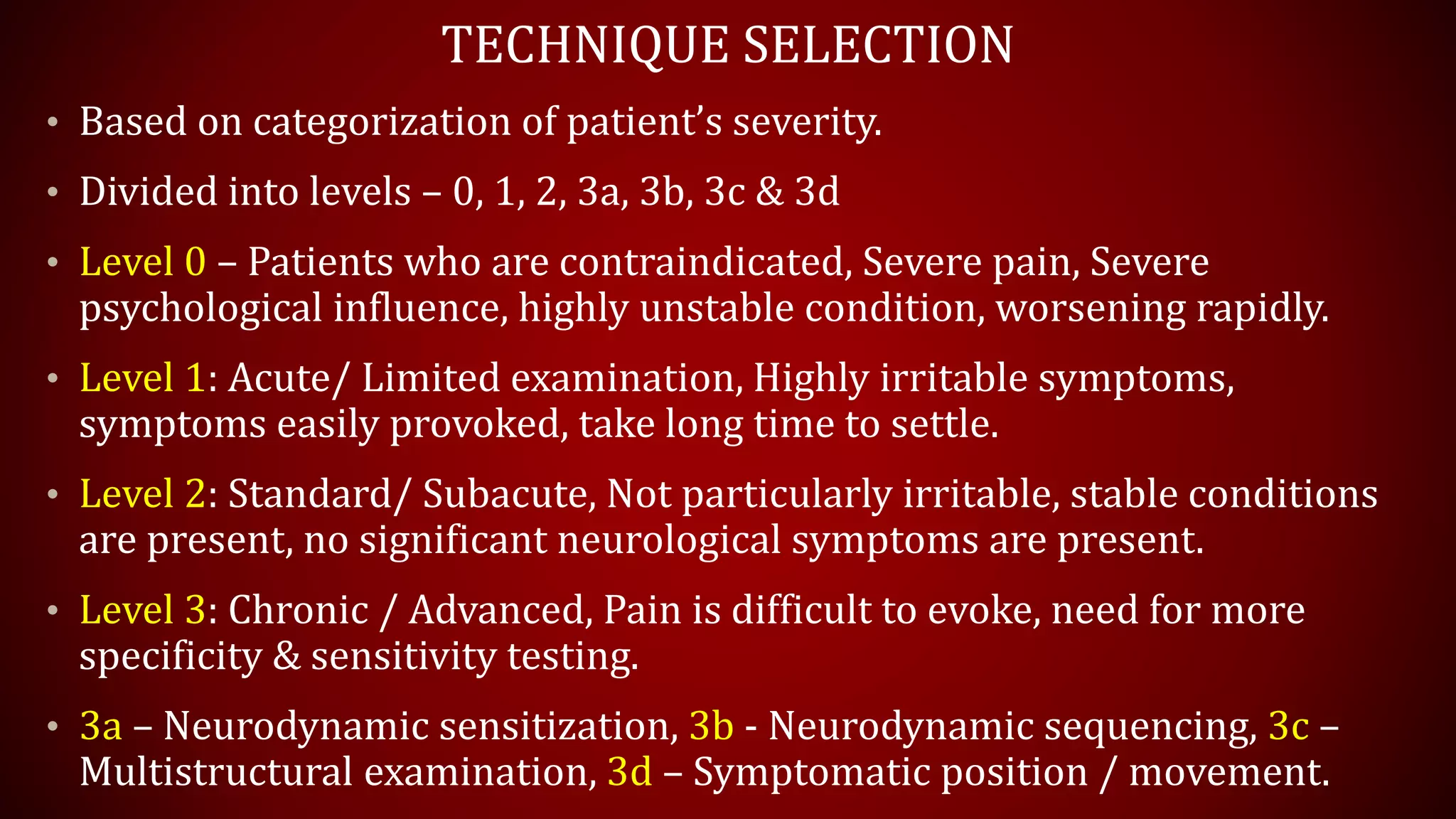 Neural tissue mobilization Upper Limb Assessment | PPTX