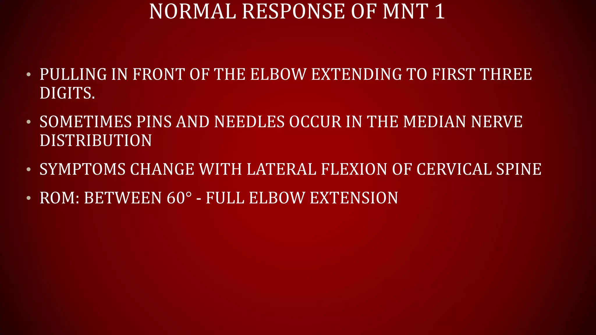 Neural tissue mobilization Upper Limb Assessment | PPTX