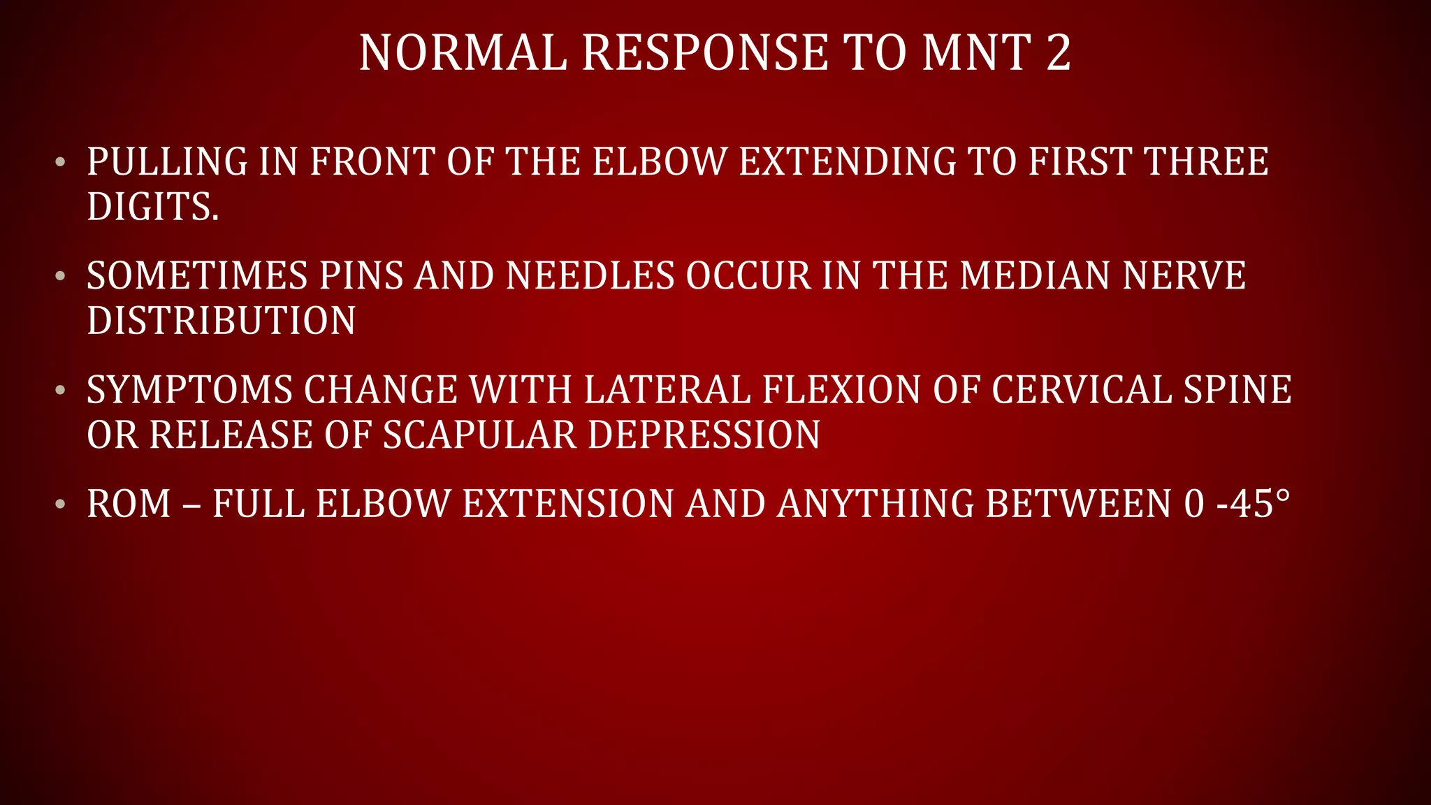 Neural tissue mobilization Upper Limb Assessment | PPTX