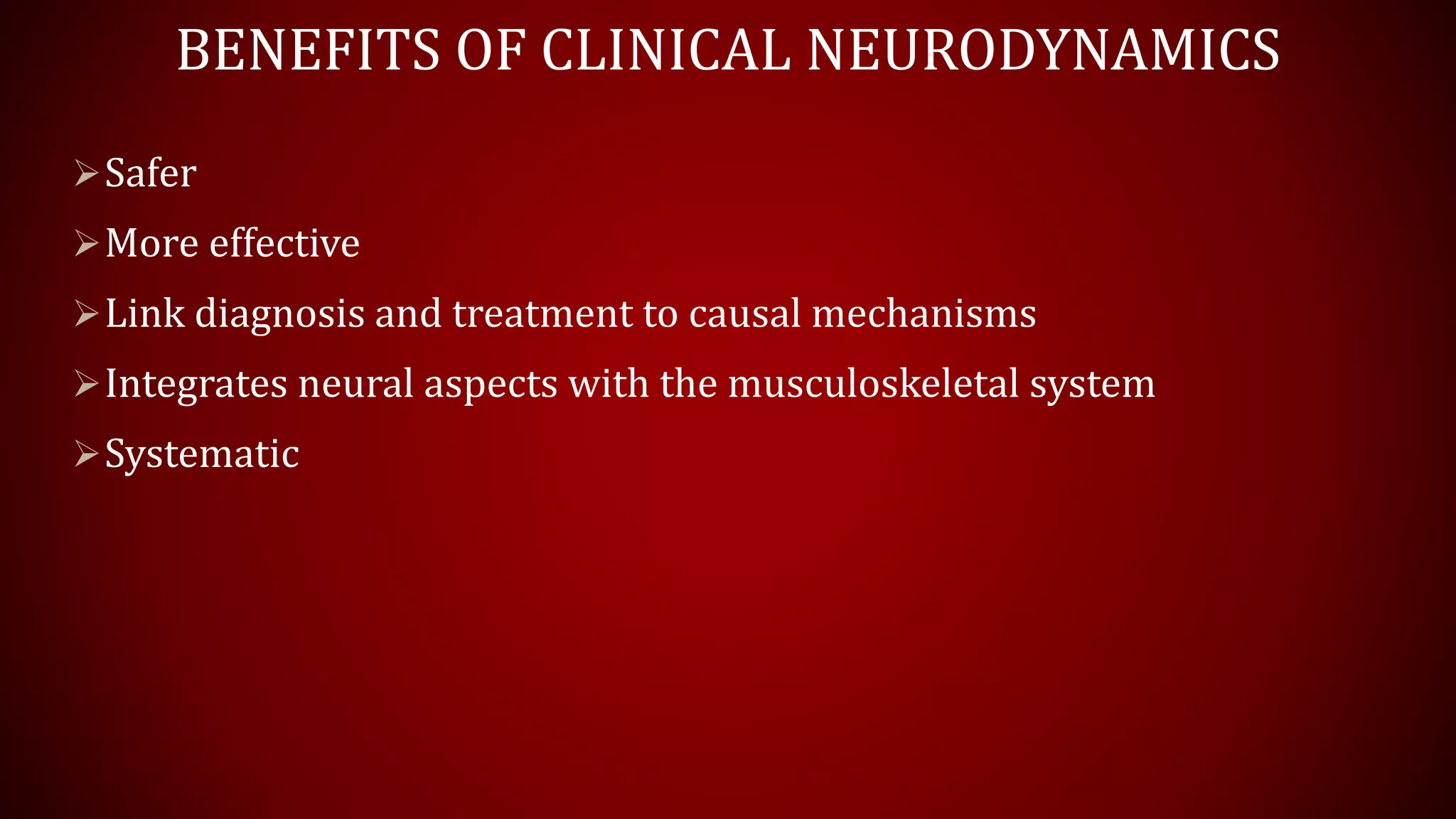 Neural tissue mobilization Upper Limb Assessment | PPTX