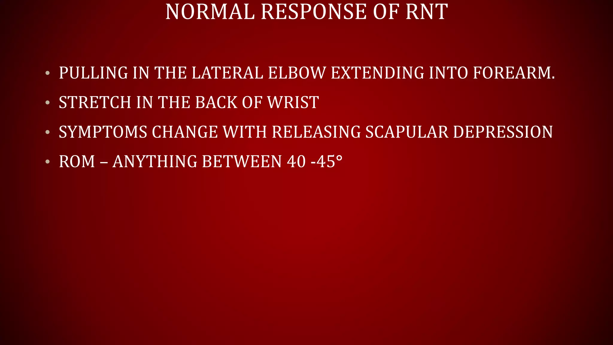 Neural tissue mobilization Upper Limb Assessment | PPTX