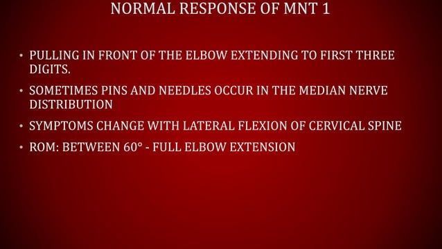 Neural tissue mobilization Upper Limb Assessment | PPTX | Brain and ...