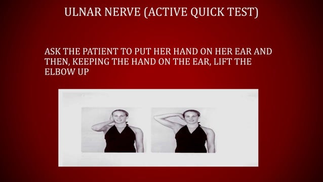 Neural tissue mobilization Upper Limb Assessment | PPTX | Brain and ...