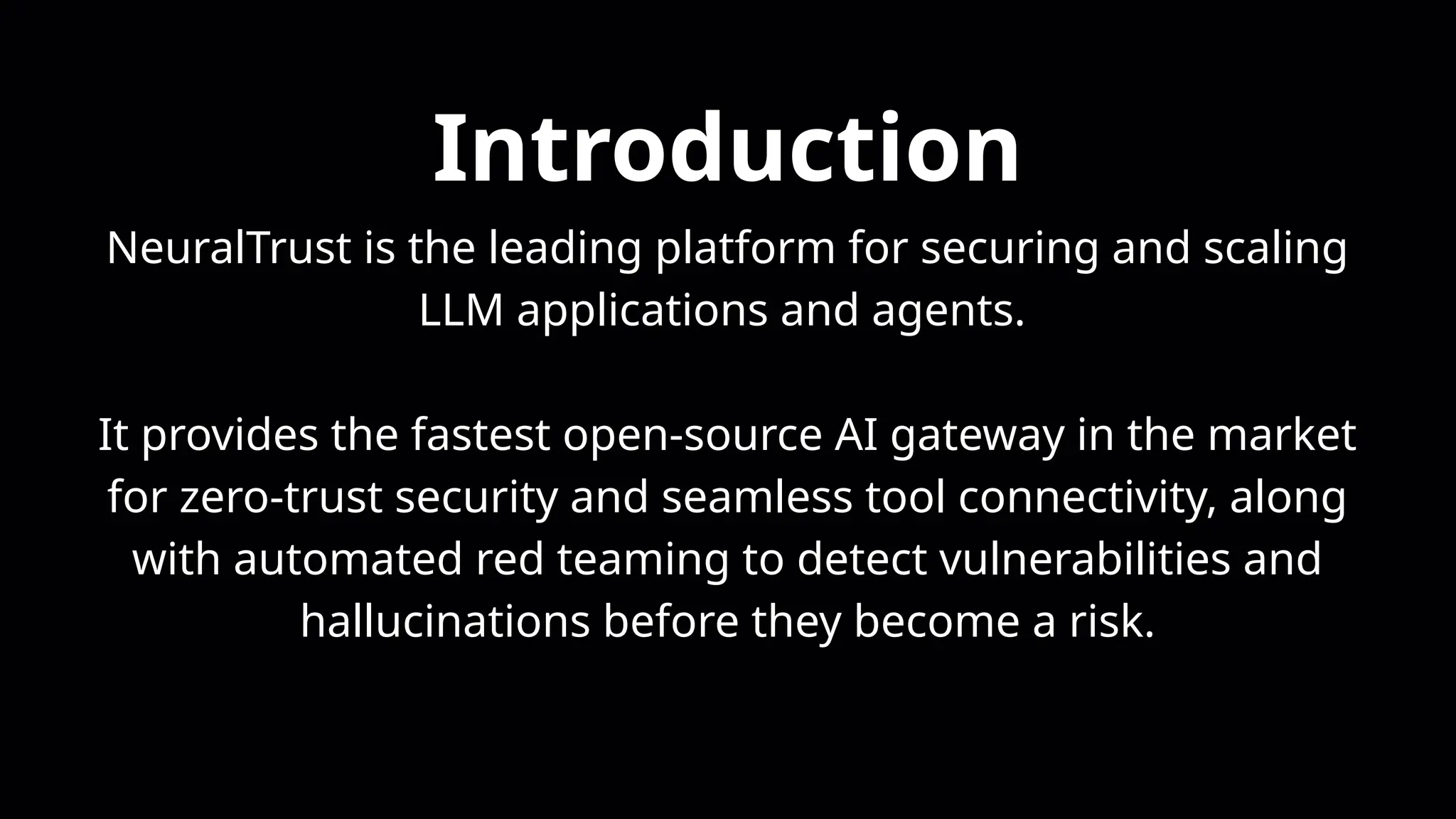 NeuralTrust - LLM Gateway and Red Teaming | PPT