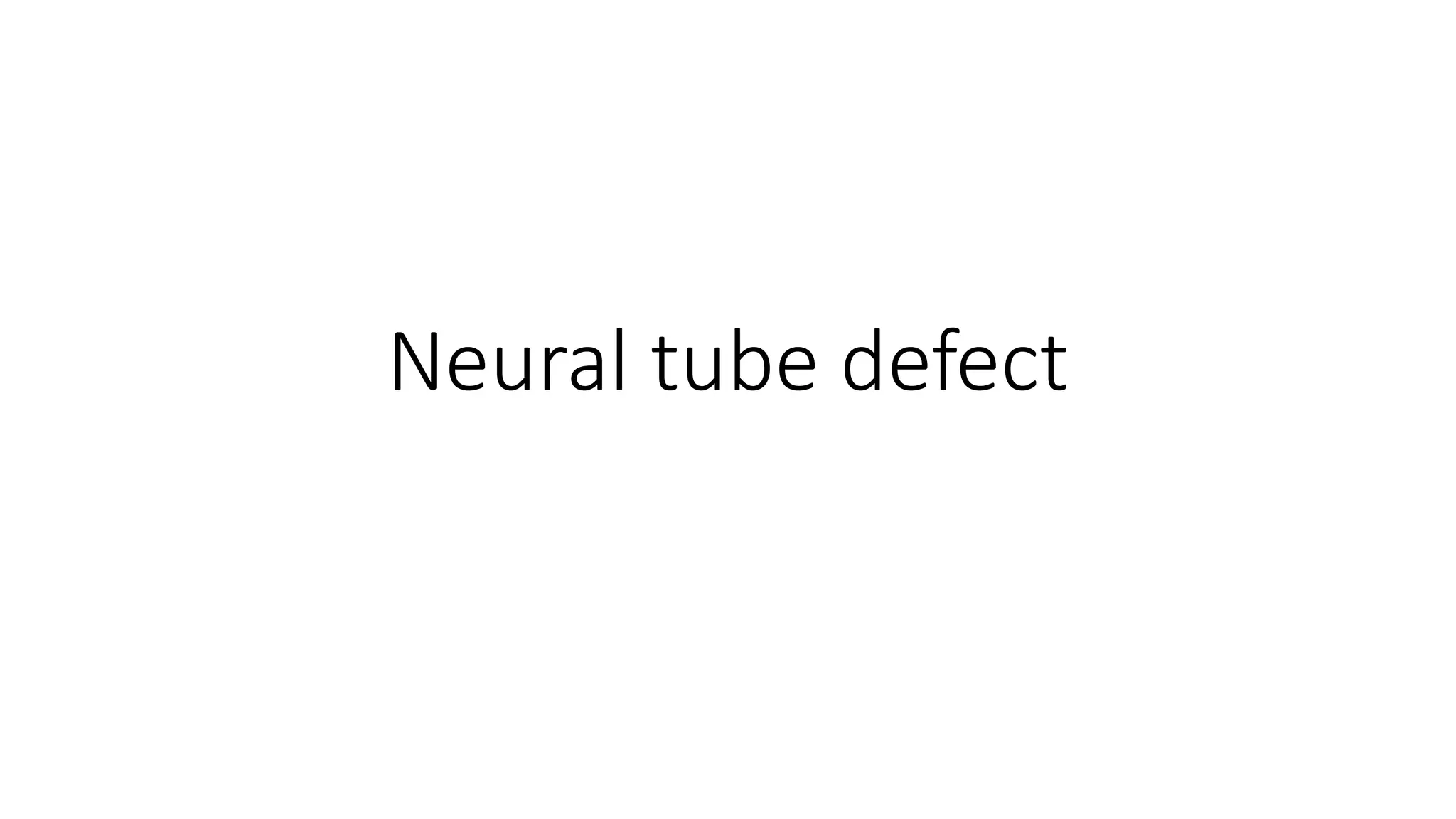 Neural tube defect | PPT