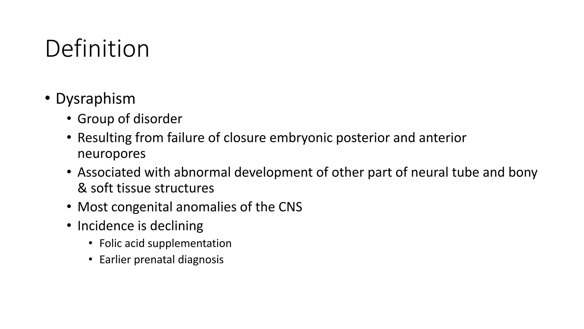Neural tube defect | PPT | Free Download