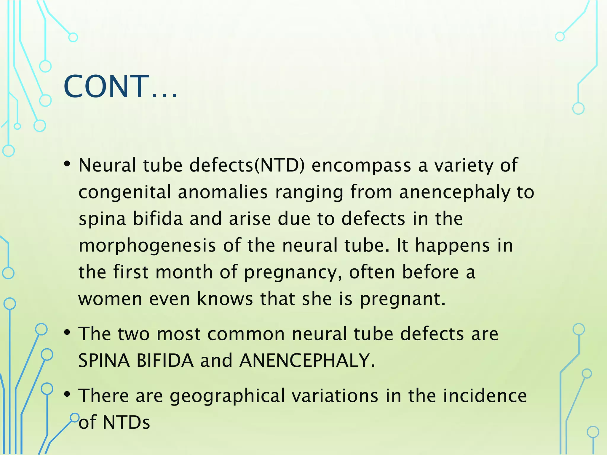 Neural tube defect | PPTX