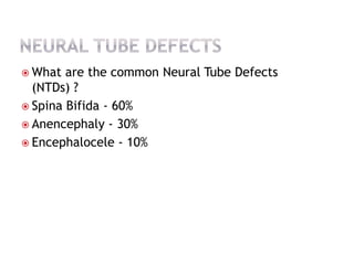 Neural tube defects | PPTX