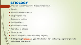 Neural tube defects | PPTX