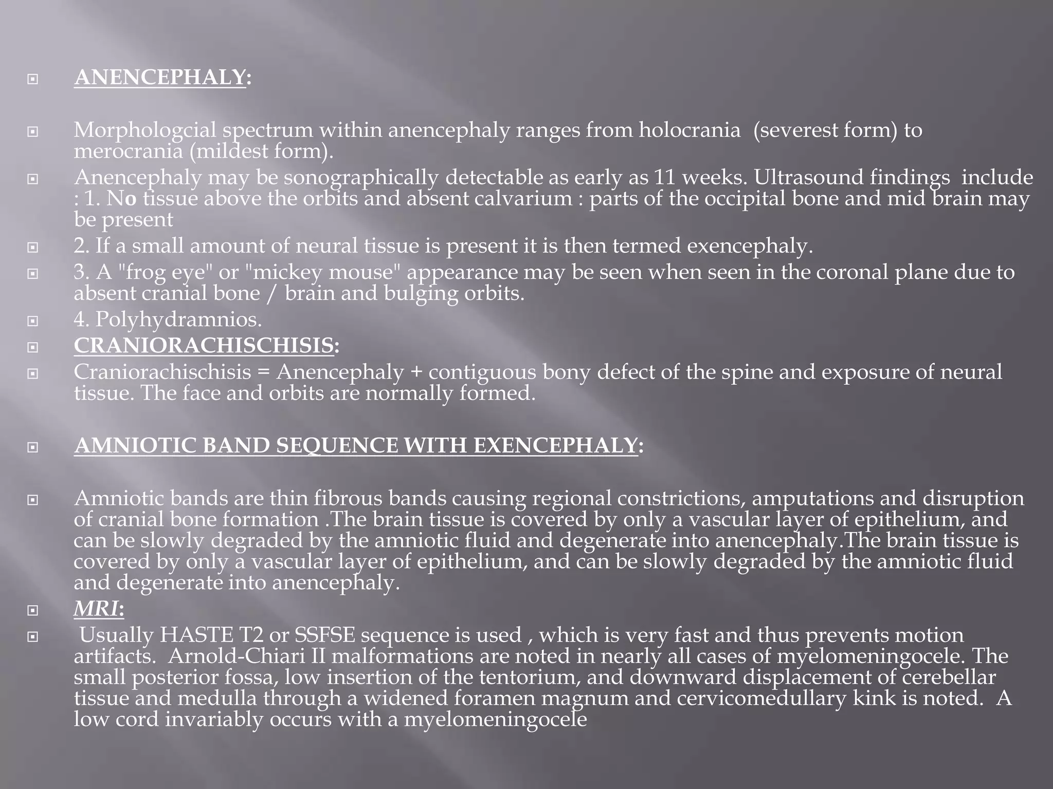 Neural tube defects a case series - copy | PPTX