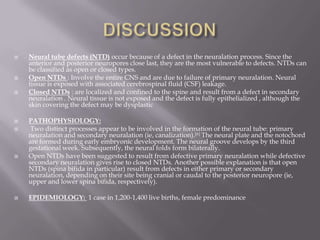 Neural tube defects a case series - copy | PPTX